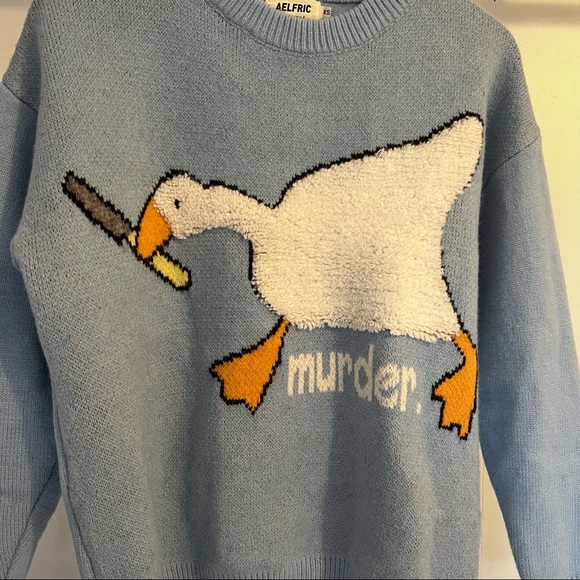 Aelfric Eden | Sweaters | Nwot Aelfric Eden Cute Murder Goose Pattern ...